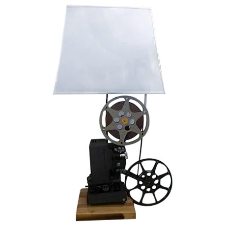 Antique Projector Custom Lamp | Chairish