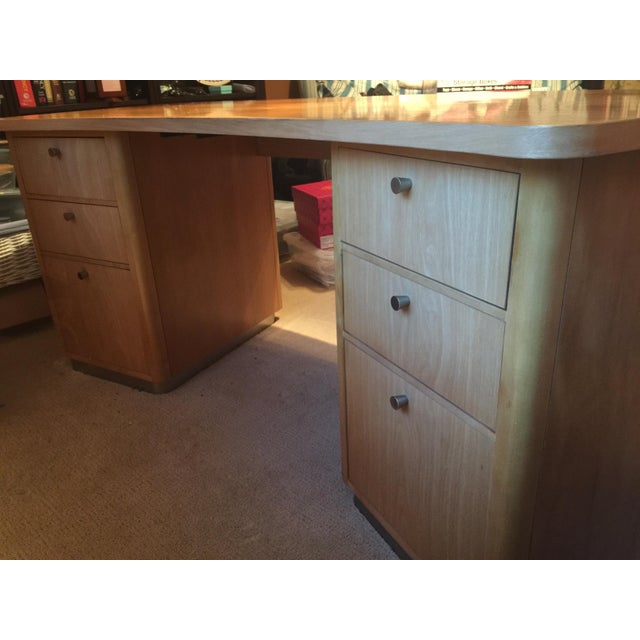 Ethan Allen Radius Desk | Chairish Ethan Allen Radius Desk | Chairish