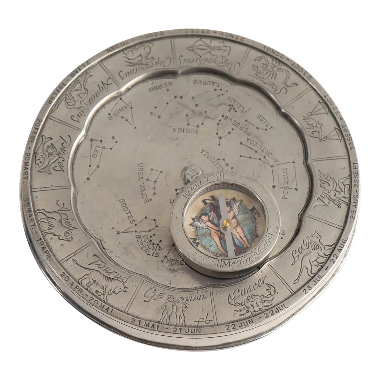 Vintage Cosi Tabellini Stellar Compass Astrology Wheel | Chairish