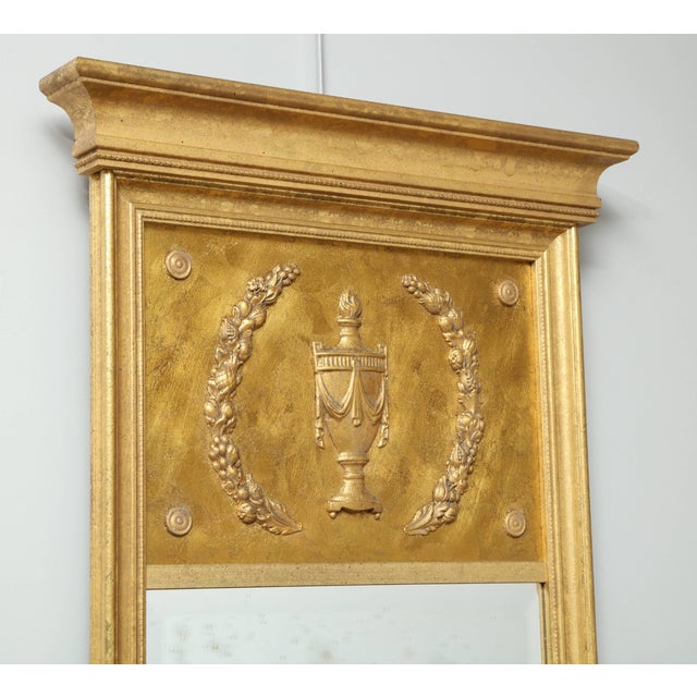 Pair of Giltwood Neoclassical Style Mirrors | Chairish