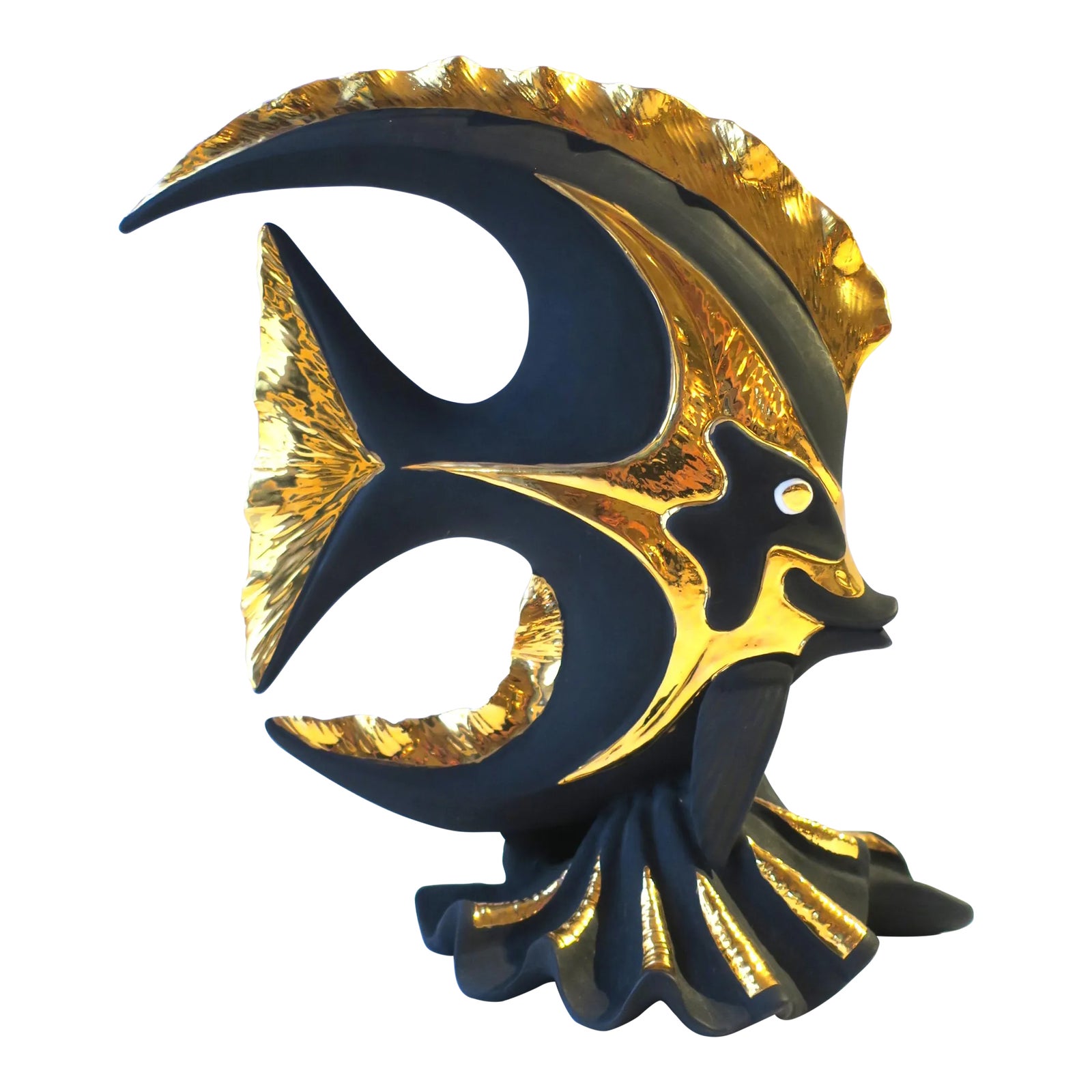 Italian Tropical Fish Sculpture | Chairish