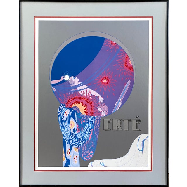 Erte Art Deco Figurative Screenprint, Nature's Vanity | Chairish