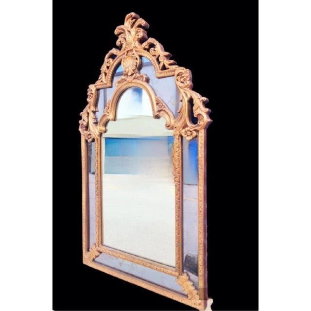 Vintage Gold Gilt Antique Ornate Decorative Shell Motif Top Regency ...