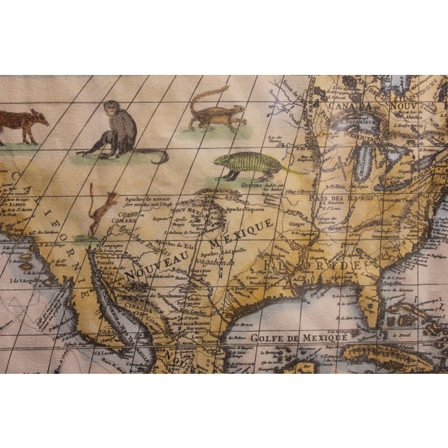 18th Century Traditional Engraving New Revised North America Map with ...