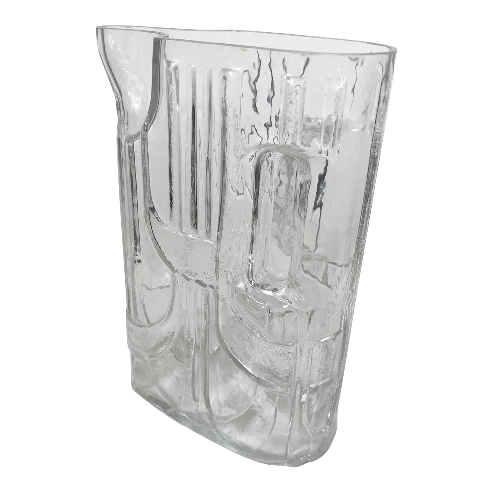 1960s Modernist Pitcher Art Glass Crystal by c.j. Riedel for Riedel ...