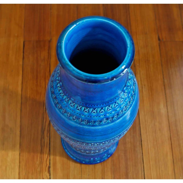 Vintage Large Bitossi Blue Vase Flavia Montelupo Blue From Rimini ...
