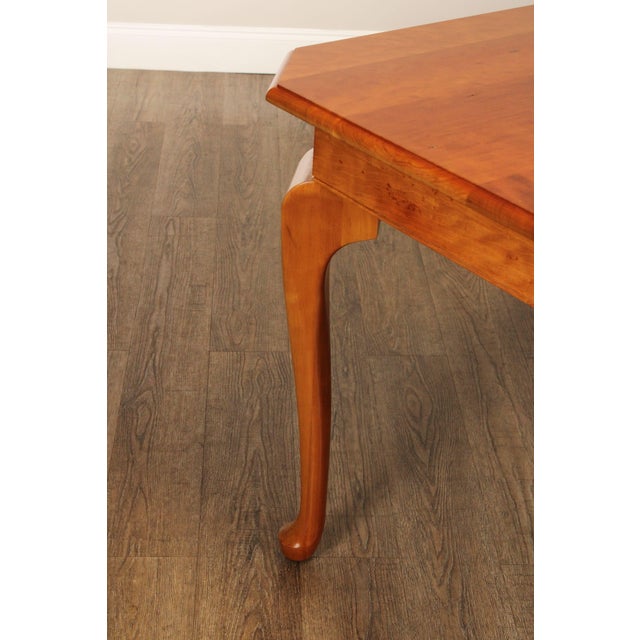 Custom Quality Queen Anne Style Cherry Farmhouse Dining Table | Chairish