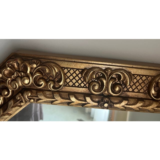 Ornate Vintage 1970s Gold Mirror | Chairish