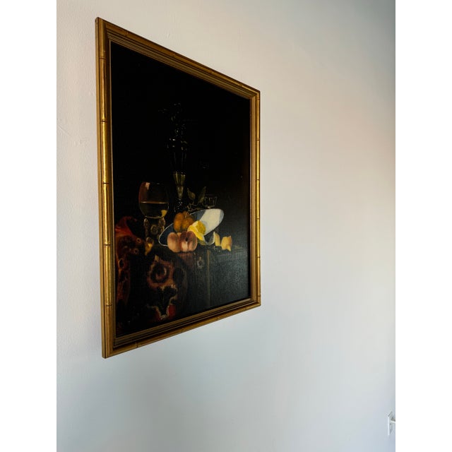 1980's Willem Kalf Reproduction Still Life Oil Painting by Paul Dallas ...