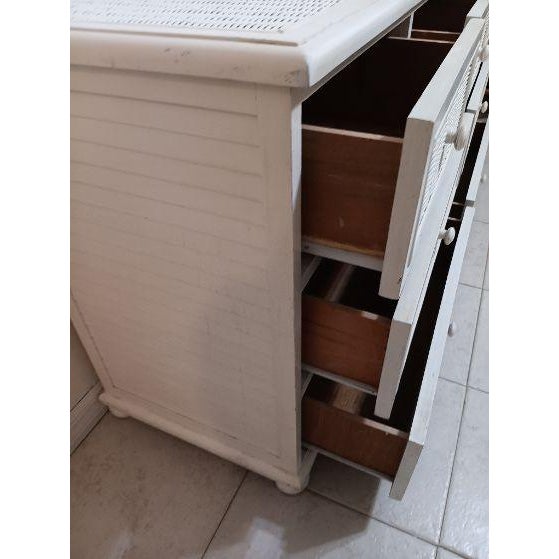 Vintage Dresser Henry Link Style 7 Drawer White Color | Chairish