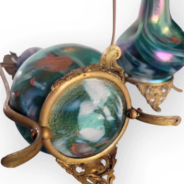 Pair of 1900s Joseph Rindskopf Söhne Iridescent Art Deco Art Nouveau ...