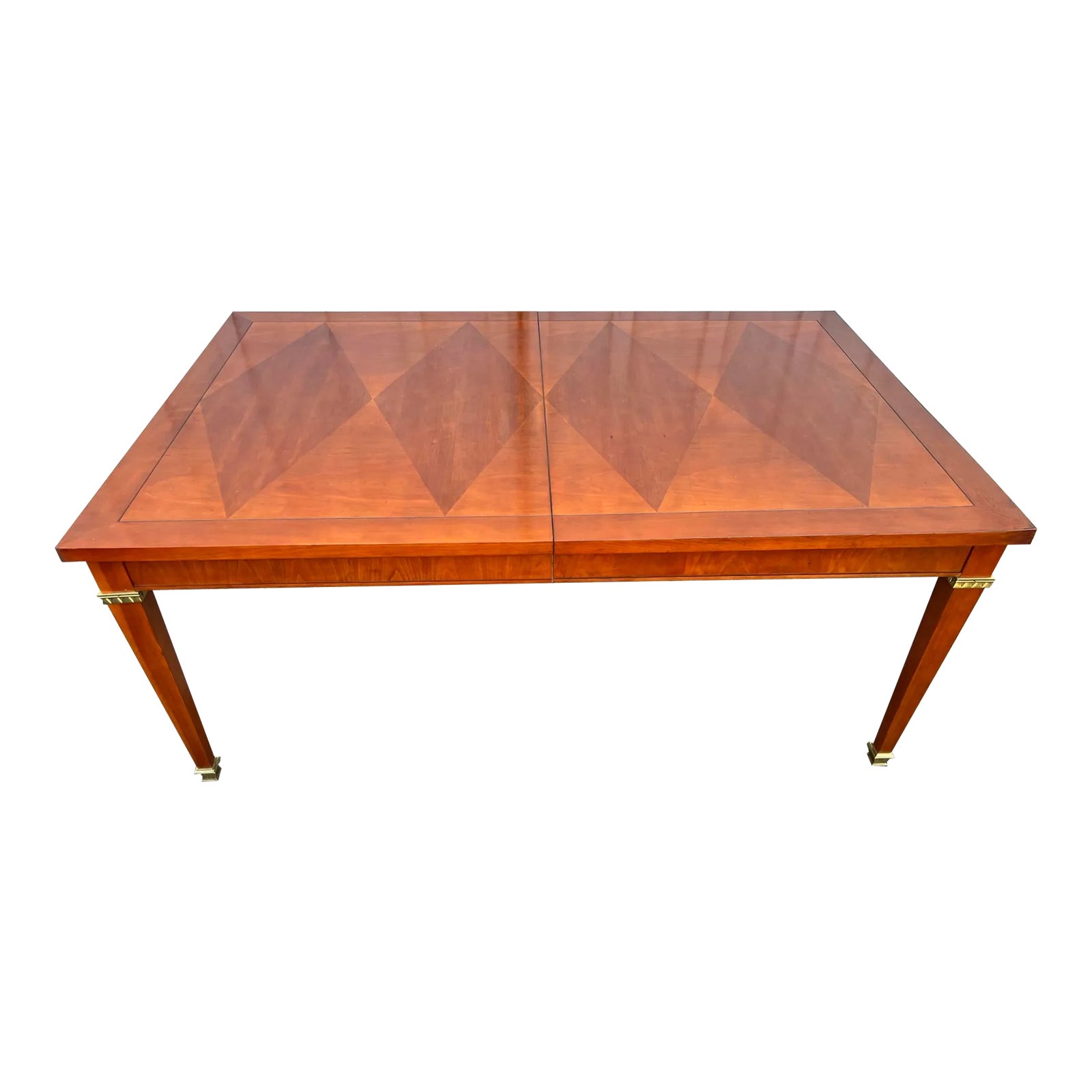 Baker Furniture French Regency Louis XVI Inlaid Cherry Wood Extension ...
