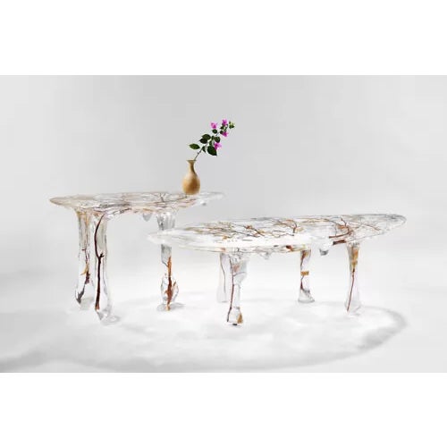 Crystal Icicle Table | Chairish