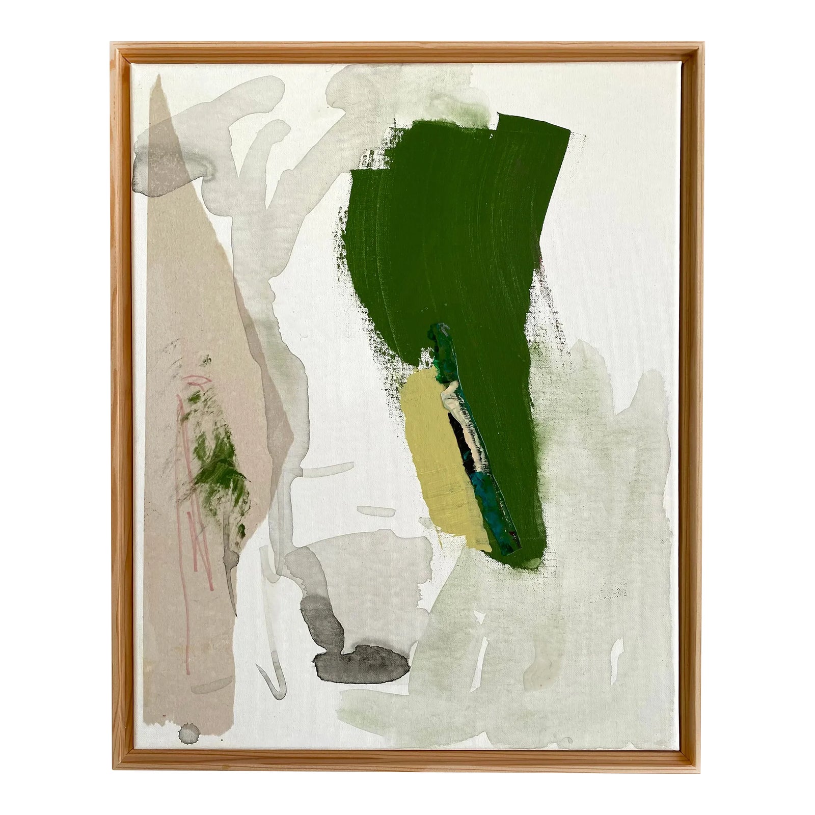 "Green Patch" 2023 Original Painting by Jessalin Beutler | Chairish