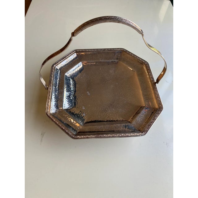 Vintage Art Deco Style Apollo Silver Plate Wedding Basket | Chairish