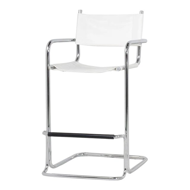 1970s Mart Stam Style Tubular Cantilever Bar Stool | Chairish