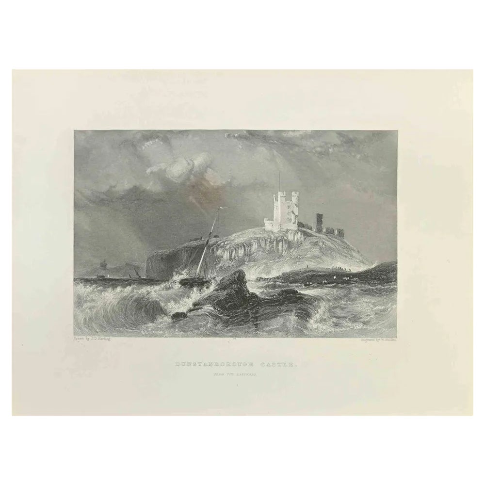 Edward Frencis Finden, Dunstanborough Castle, Engraving, 1845 | Chairish