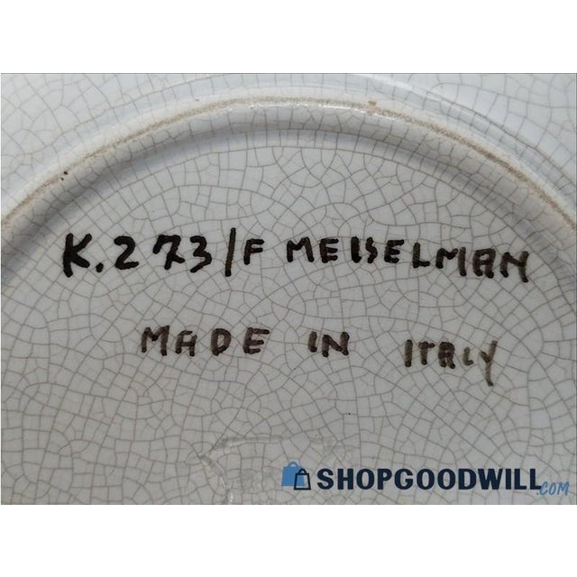 Mid 20th Century Meiselman Set of 5 Italian Crackleware Octagonal Bird ...