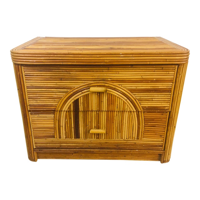 Pencil Reed Side Table | Chairish