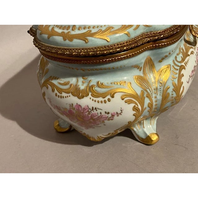 Late 19th Century French Louis XVI Sevres Porcelain Box | Chairish