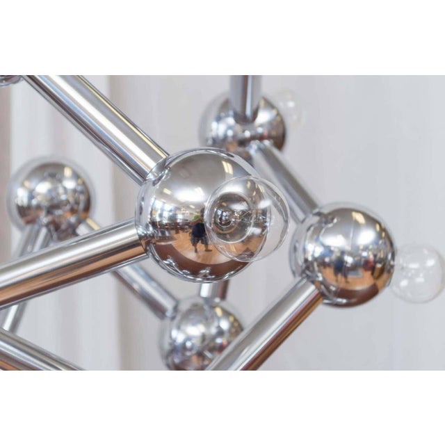 Chrome Eighteen-Light Molecule Lamp by Torino | Chairish