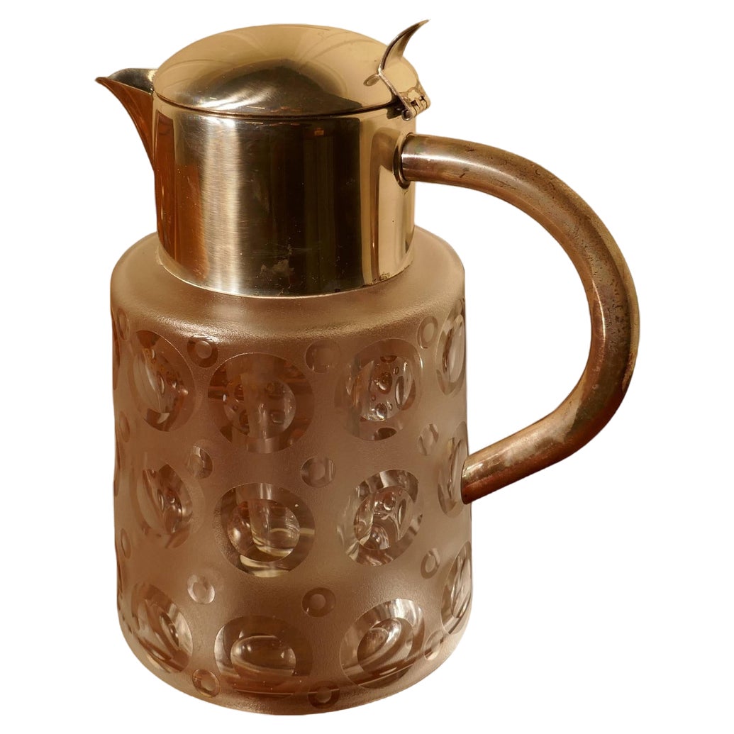 Art Deco Silver Plated Chiller Jug, 1930 | Chairish