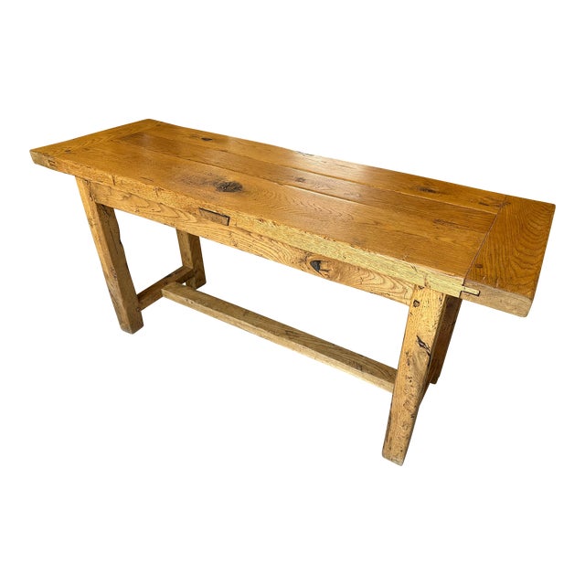 Rustic Pine Console Table | Chairish