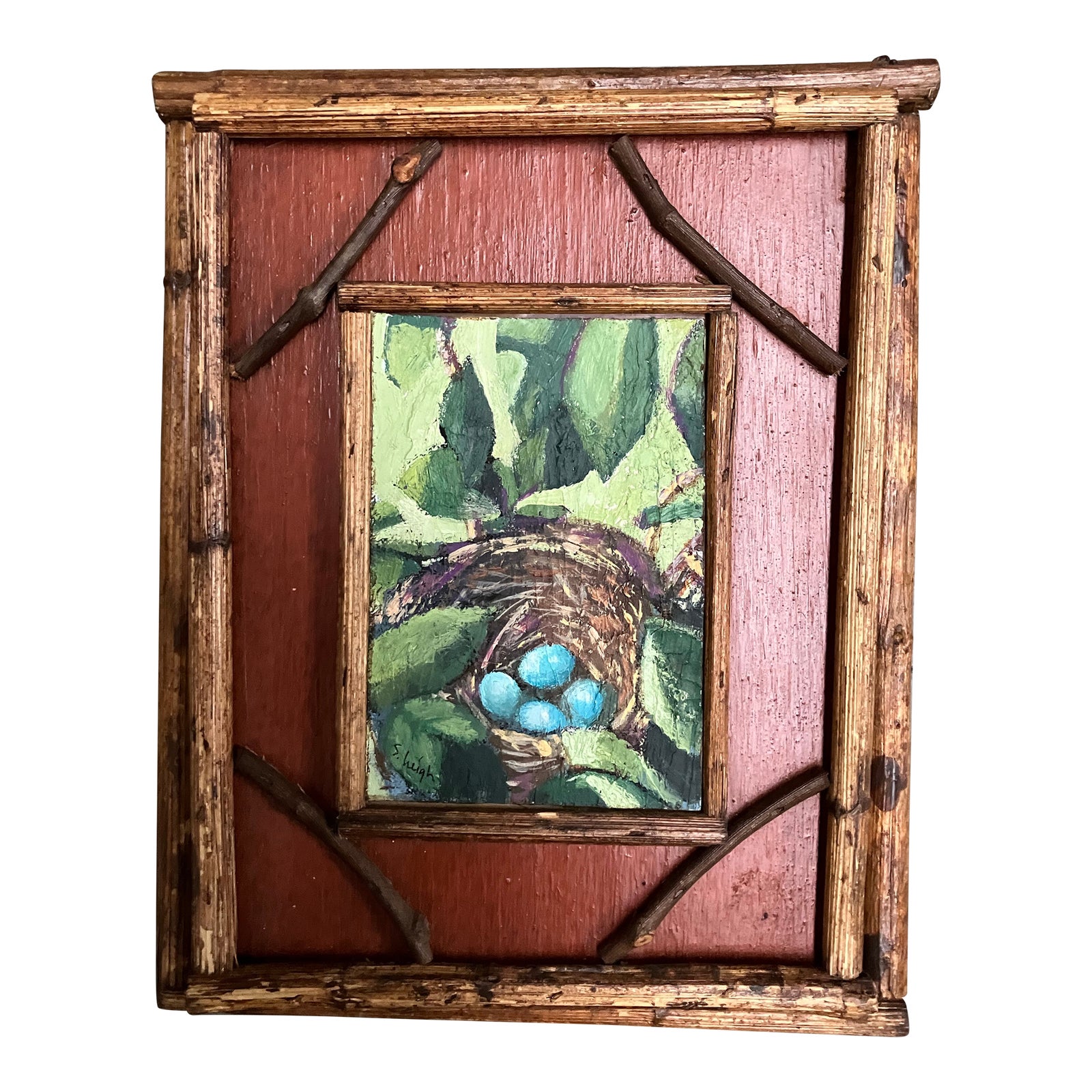 Contemporary Original Stephen Heigh Still Life Painting “Robins Nest ...