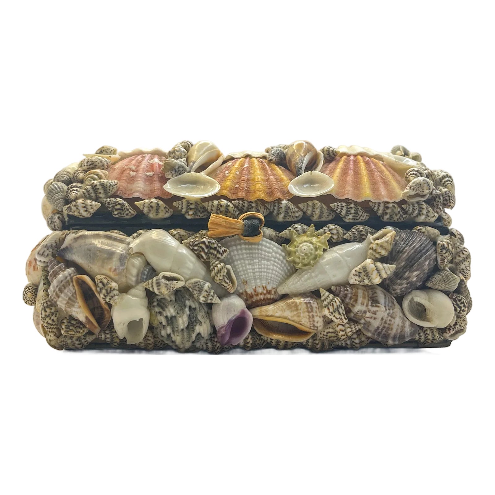 Vintage Seashell Vanity Box | Chairish