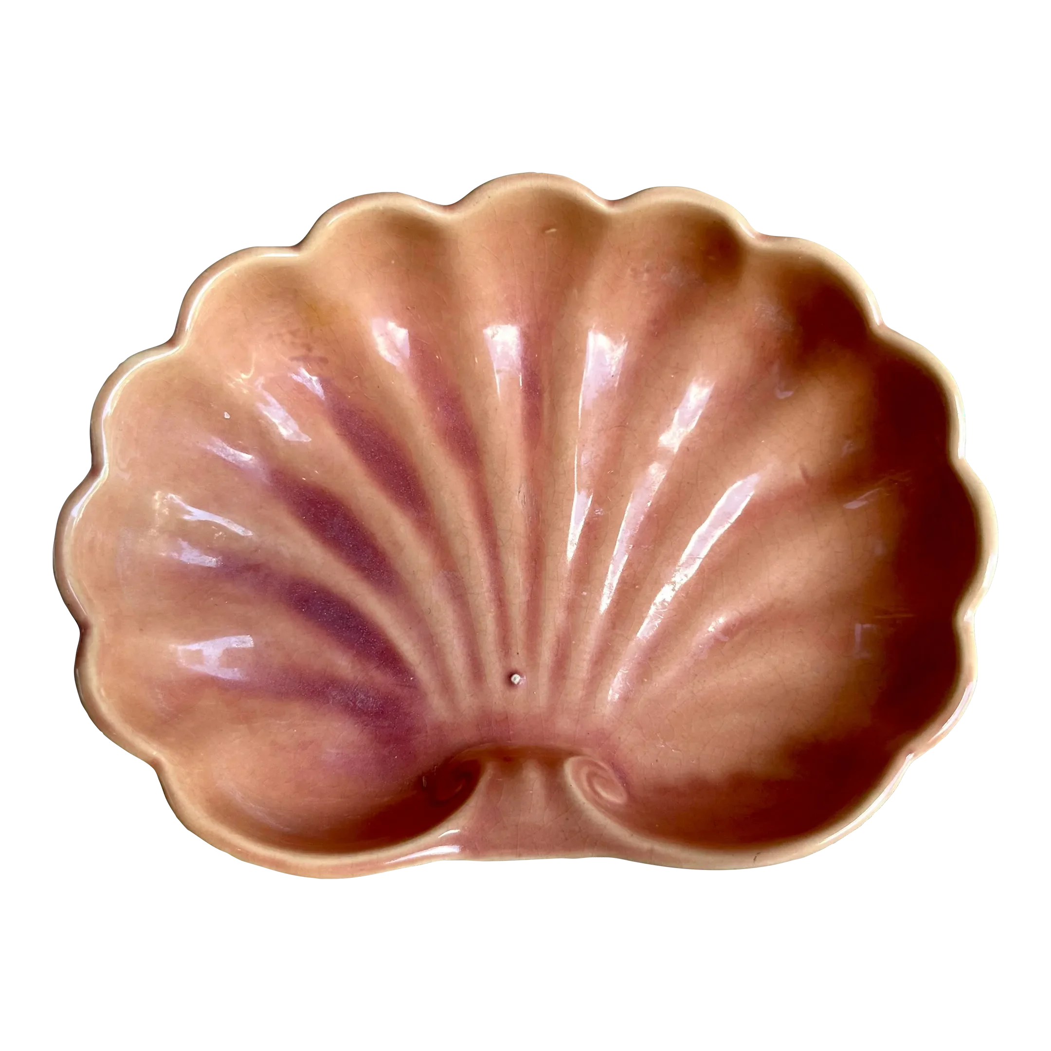 pink shell dish