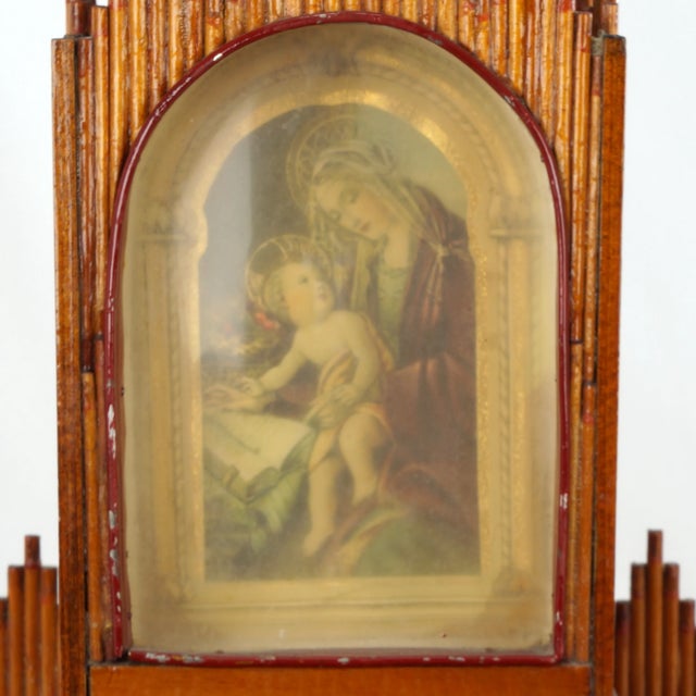 Matchstick Tramp Art Catholic Shrine Madonna and Child Circa 1920 ...