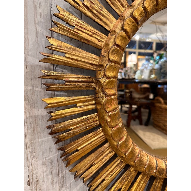 Vintage Sunburst Mirror | Chairish