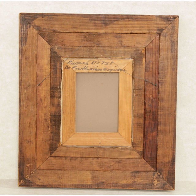 1980s Francisco Hurtado Esquivel Mexican Courtyard Original Painting ...