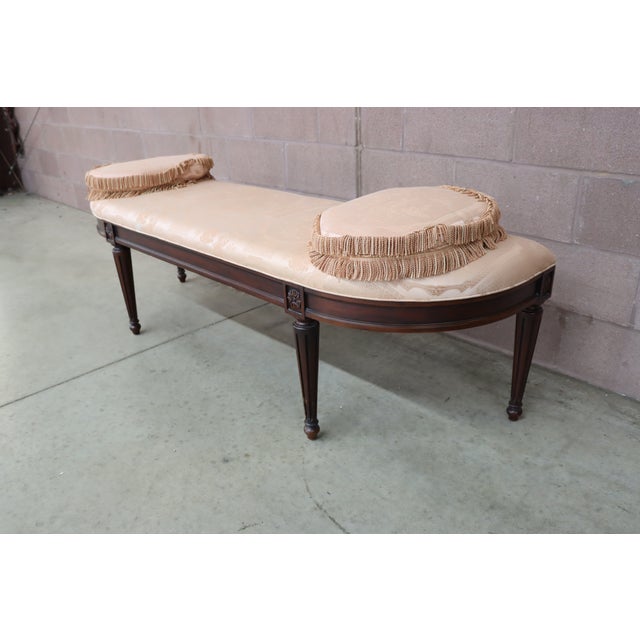 Henkel Harris Pink Chinoiserie Bench | Chairish