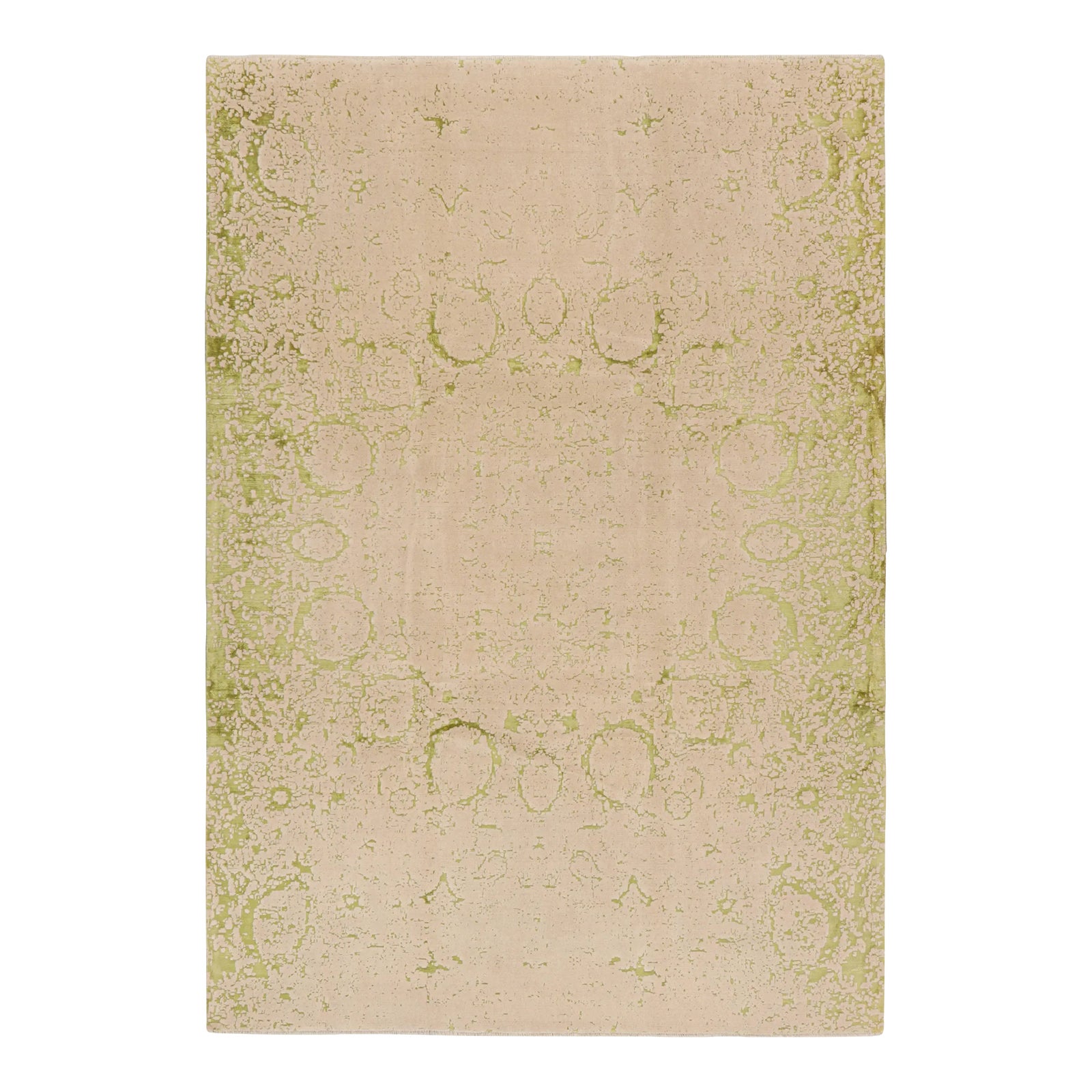 Rug & Kilim’s Modern Classics Rug in Beige & Green With Abstract ...