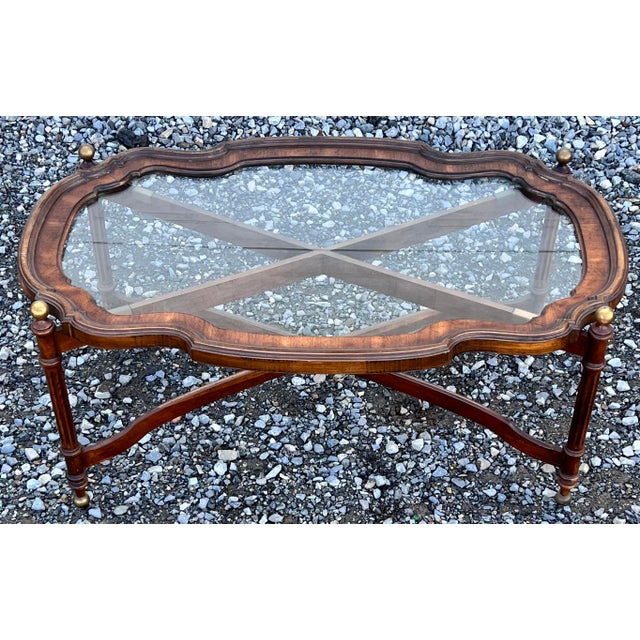 Brandt Furniture Hollywood Regency Coffee Table | Chairish