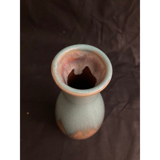 Vintage Hosley Pottery Two-Tone Vase | Chairish