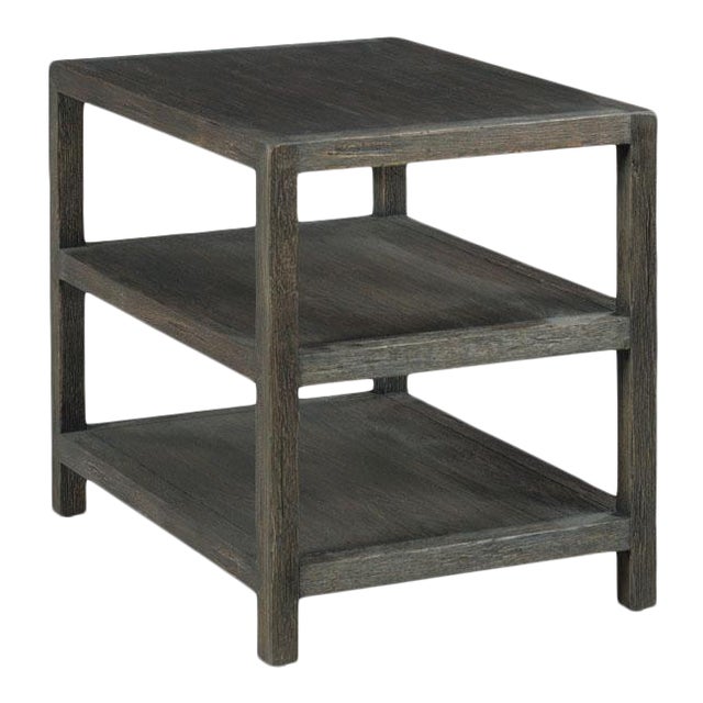 Kenneth Ludwig Chicago Triad Worn Black Side Table | Chairish