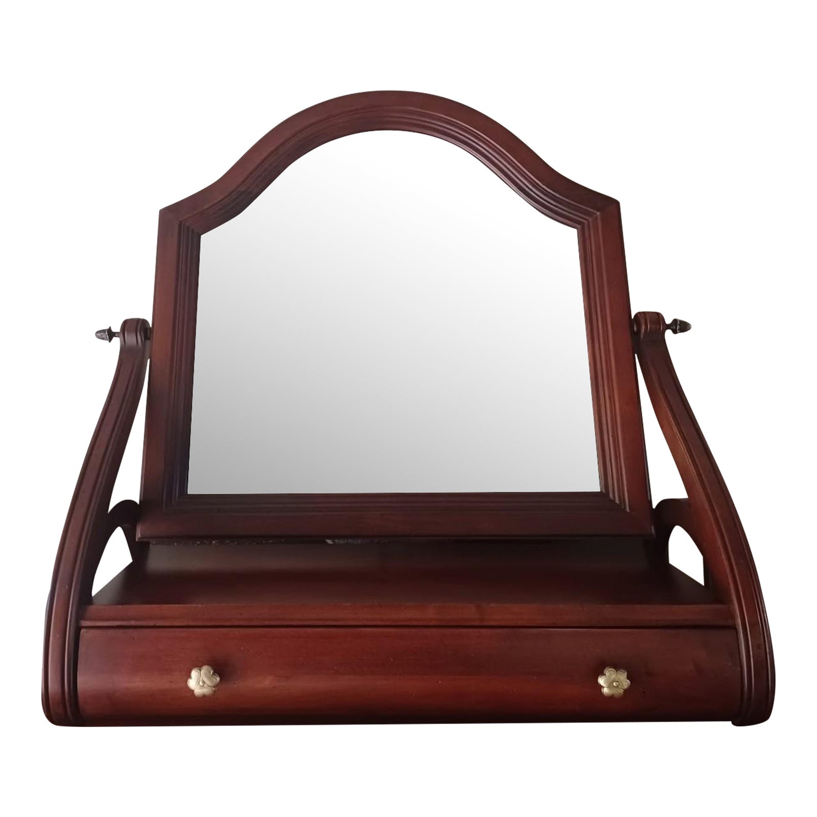 2000s British Classics Dresser Topper Mirror by Ethan Allen | Chairish