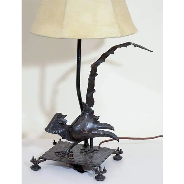 Exceptional Edgar Brandt Art Deco Pheasant Form Table Lamps - a Pair ...