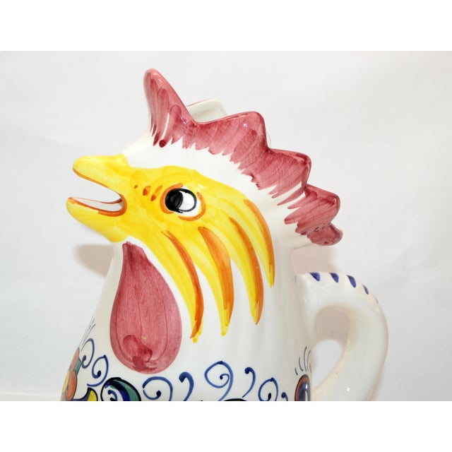 1990s Franco Mari Deruta Ceramics Italy Rooster Decanter Carafe Pitcher ...