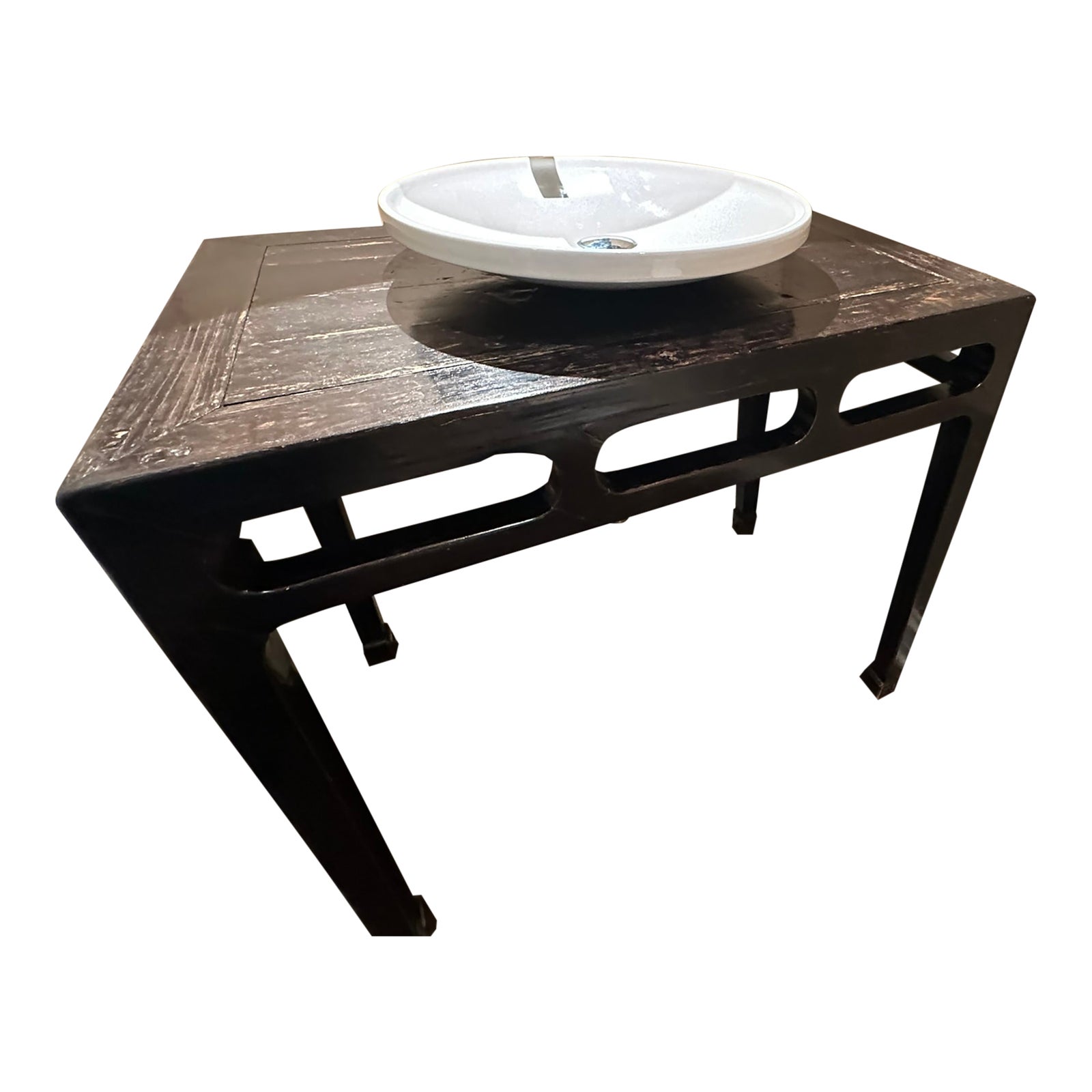 Asian Antique Table Base With Vessel Sink – Golden Triangle Chicago ...