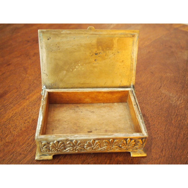 Cast Brass Trinket Box | Chairish