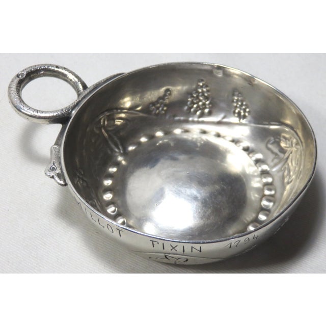 Antique French Sterling Silver Wine Taster Cup, Tastevin | Chairish