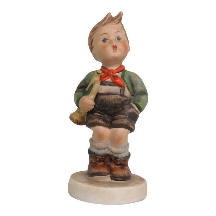 Hummel Goebel Trumpet Boy German Porcelain Figurine | Chairish