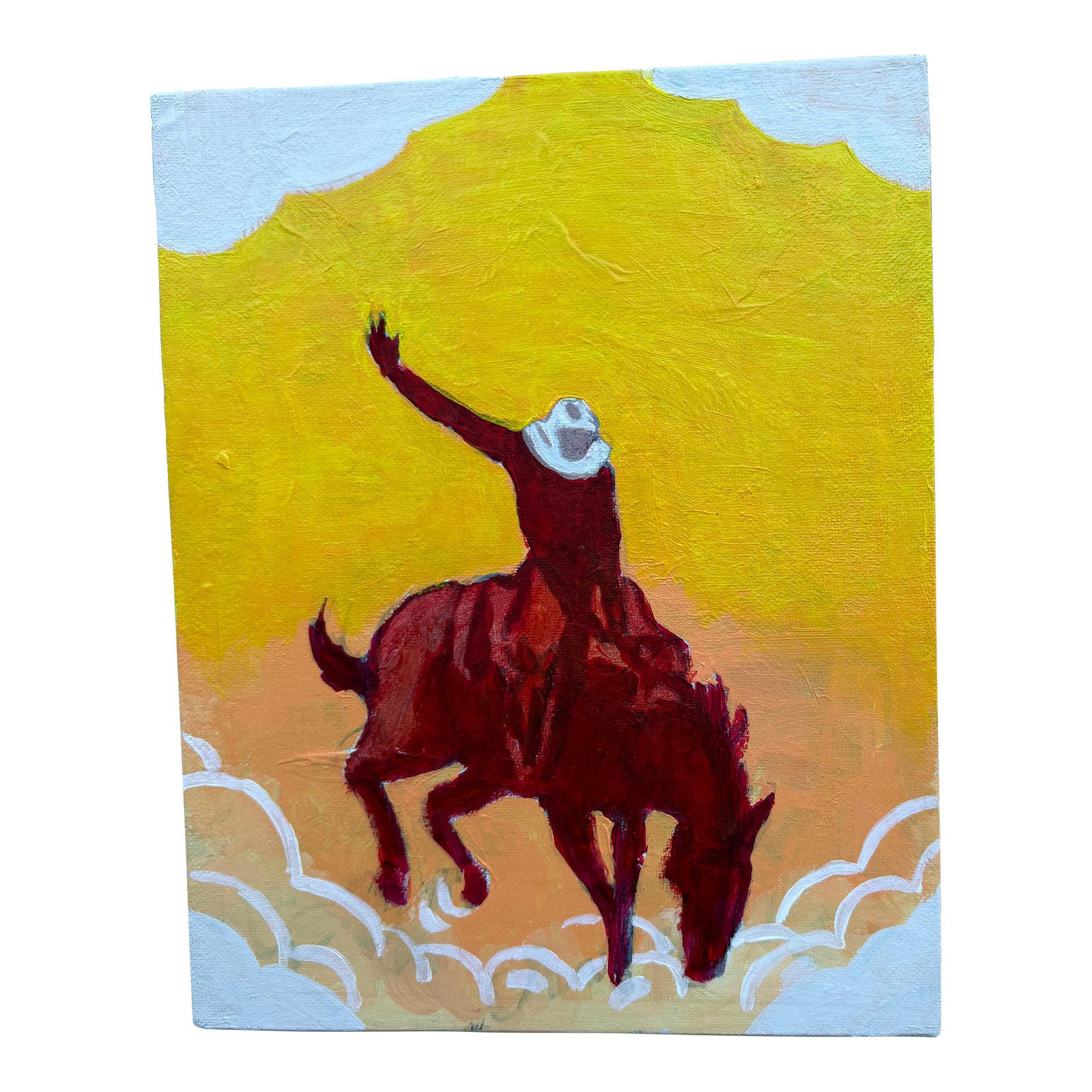 Rodeo Number One Original Painting by Joseph Christy | Chairish