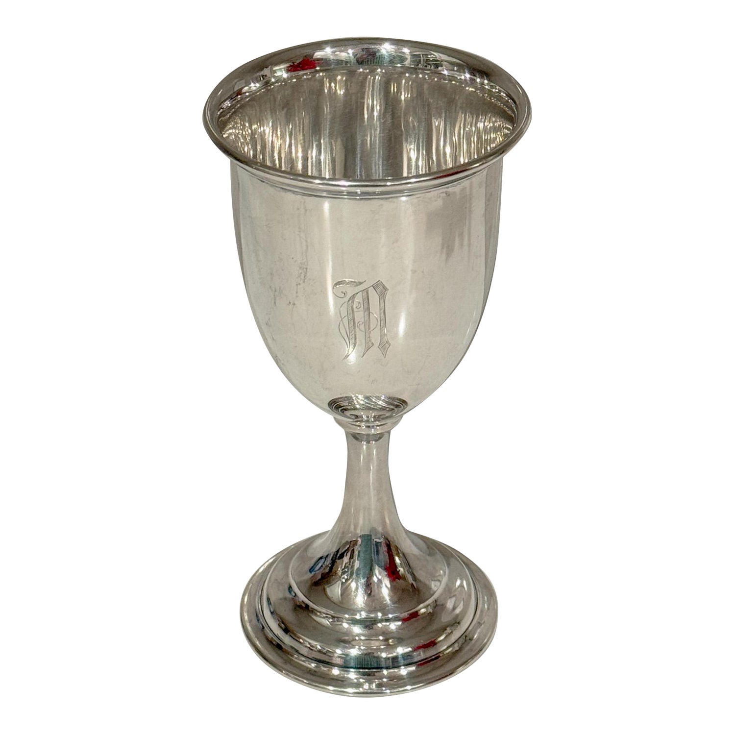 Antique Sterling Silver Goblet by Whiting Manufacturing Co #9323 | Chairish