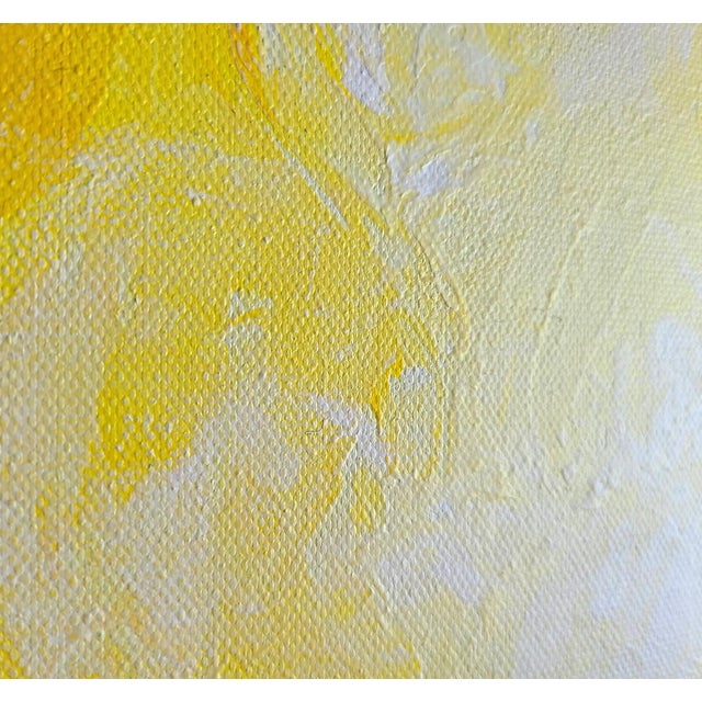 "Modern Yellow" Minimalist Original Abstract Acrylic Painting by KR ...