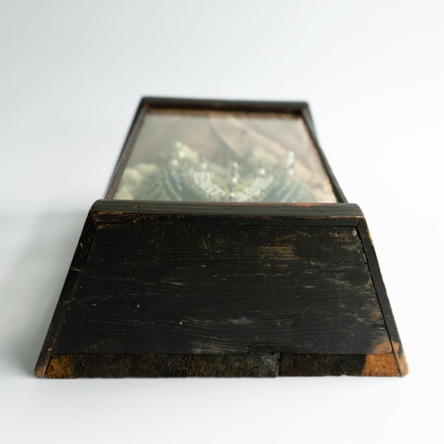 Antique Sailors Folk Art 'Sweetheart' Cushion in Glass Case, Late 19th ...