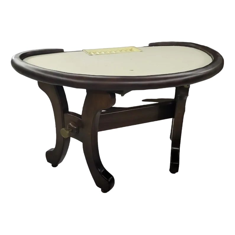 Mid-Century Wooden Game Table | Chairish